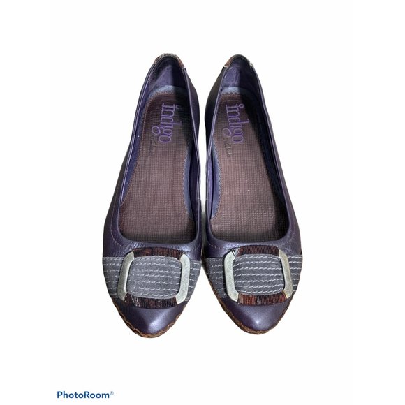 Indigo by Clarks | Shoes | Indigo By Clarks Purple Buckle Slides 75 ...